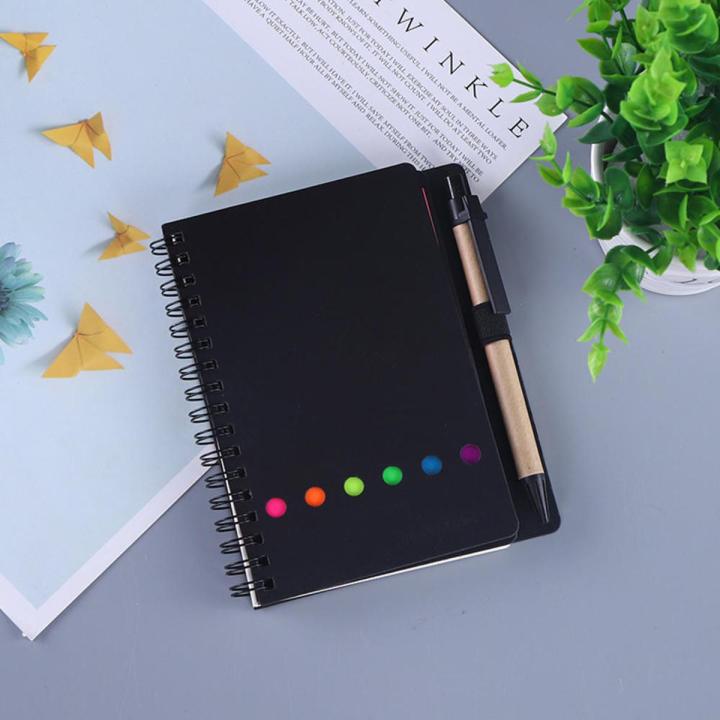 Creative Metel Spiral Coil Notebook Business Kraft Notebook Combination ...