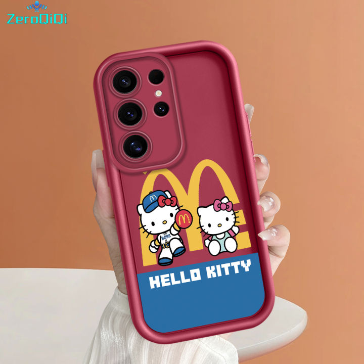 ZeroQiQi for Samsung S24 Ultra 5G Back Cover McDonald's KT Cat Soft ...