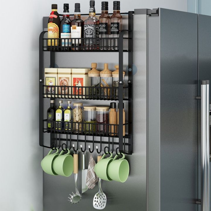 Refrigerator Side Shelf Fridge Side Cloth Hanger Impact Free Fridge ...