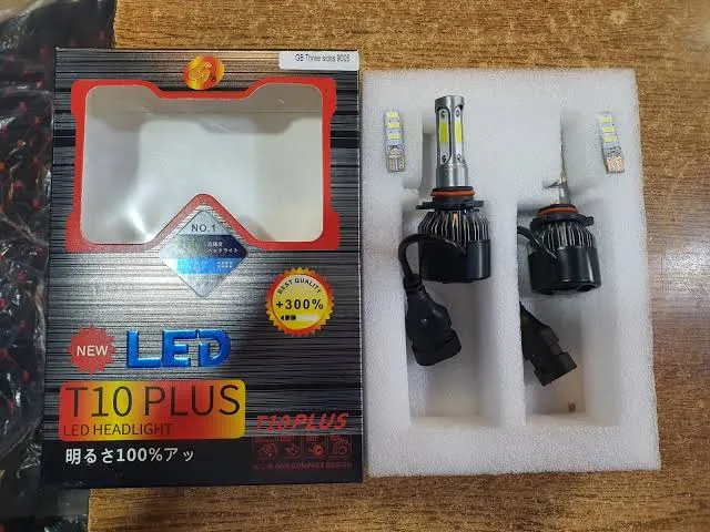 T10 Plus Car Led Headlight Bulb White with 2 Parking Bulb | Daraz.pk