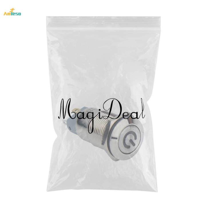 Stainless Steel Pressure Button Led Lighted White,Switch, Bell Button ...