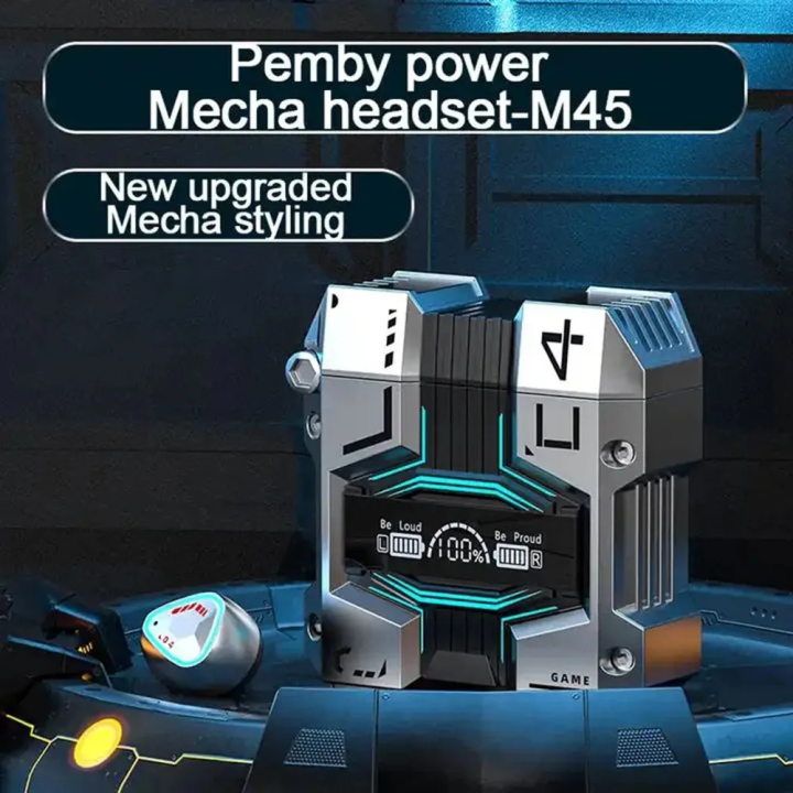 M45 TWS Bluetooth Wireless Music Earphones – Premium HD Stereo Quality ...