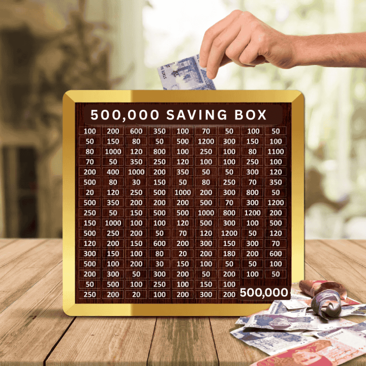 5 Lakh Money Saving Box |Zii Traders 5 Lakh Wooden money Saving Box ...
