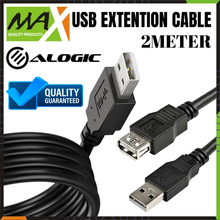 Alogic USB Male to Female Extension Cable, 2 Meter 2.0, A Male to A ...