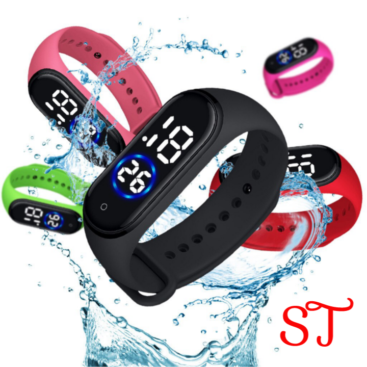 M4 Touch LED Bracelet Digital Watch for Boys Girls | Sports Watch Band ...