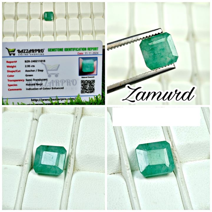 100 % Original Zamurd Stone With Lab Certificate | Daraz.pk
