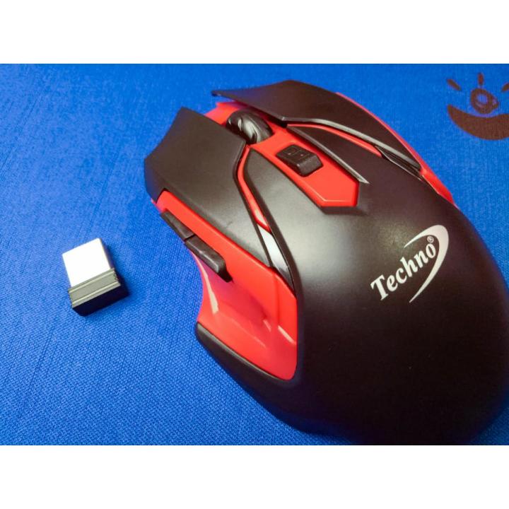 Techno_Bluetooth Wireless Gaming Mouse with DPI-RED | Daraz.pk