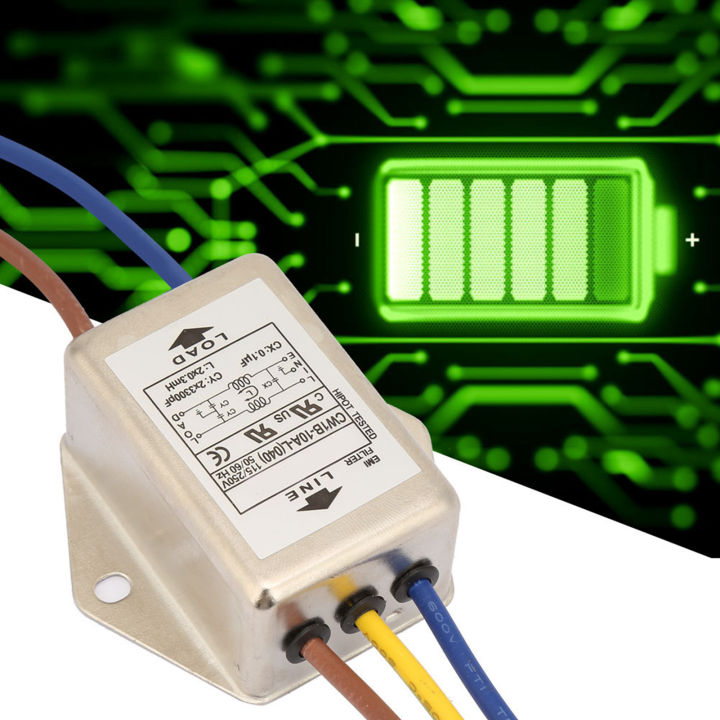 CW1B-10A-L Single Phase Filter EMI Electromagnetic Interference Filter ...