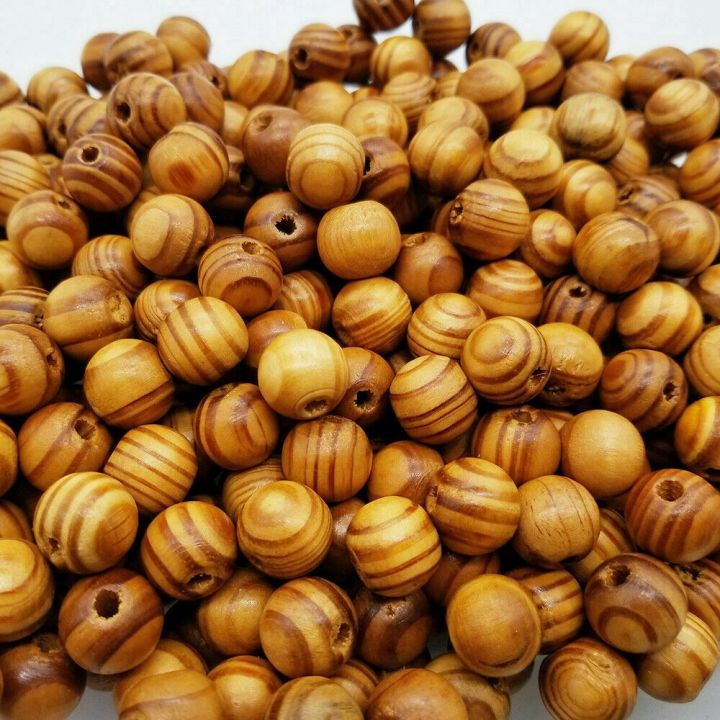 6/8/10/12/16/18mm grain wooden Round beads Pine Spacer Wood Loose Beads ...
