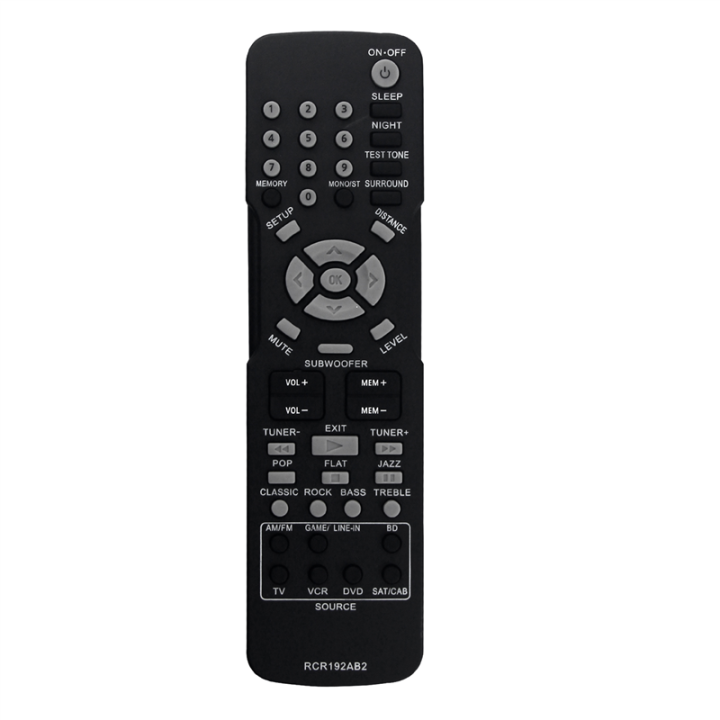 RCR192AB2 Replace Remote Control Black Remote Control for RCA DVD Home ...