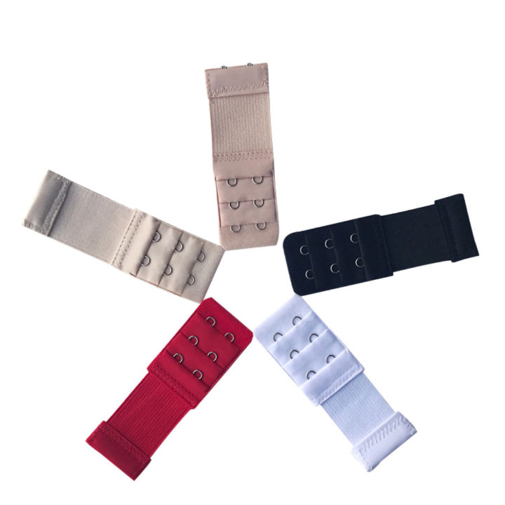 Universal Women 3 Rows 2 Hooks Adjustable Bra Extenders Band Extension ...