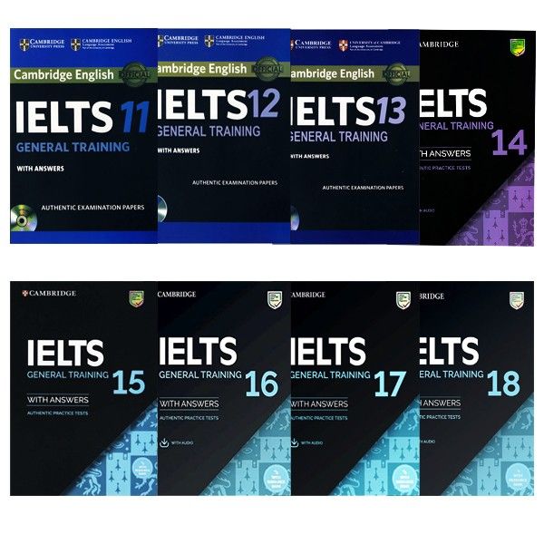 Cambridge IELTS General Training 11-18 Eight Books set with QR Code for ...