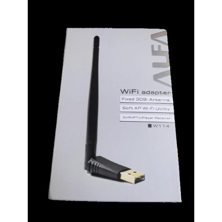 Wireless Usb adapter ALFA W114 - Fixed 3dbi Antenna - Soft AP Wi-Fi Utility - DVR / IPTV ...