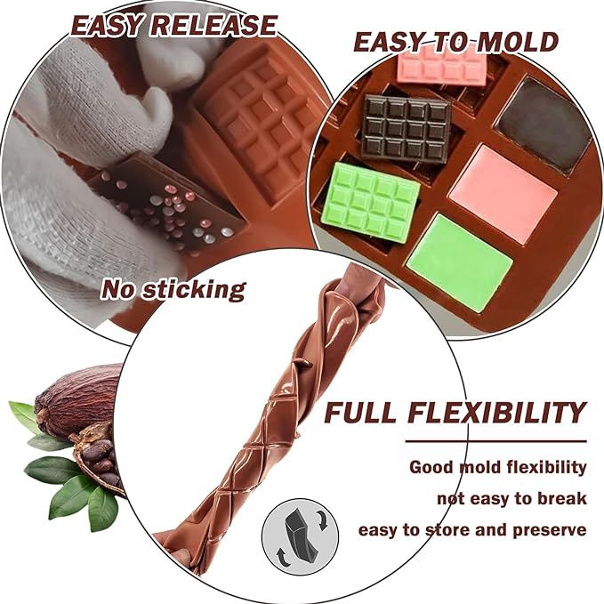 Silicone Mini Choco Bar Chocolate Mould - 12 Cavity Each Bar | Daraz.pk