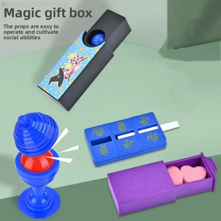 Creative Magic Purple Magic Box Trick Performance Mystery Magic Show ...