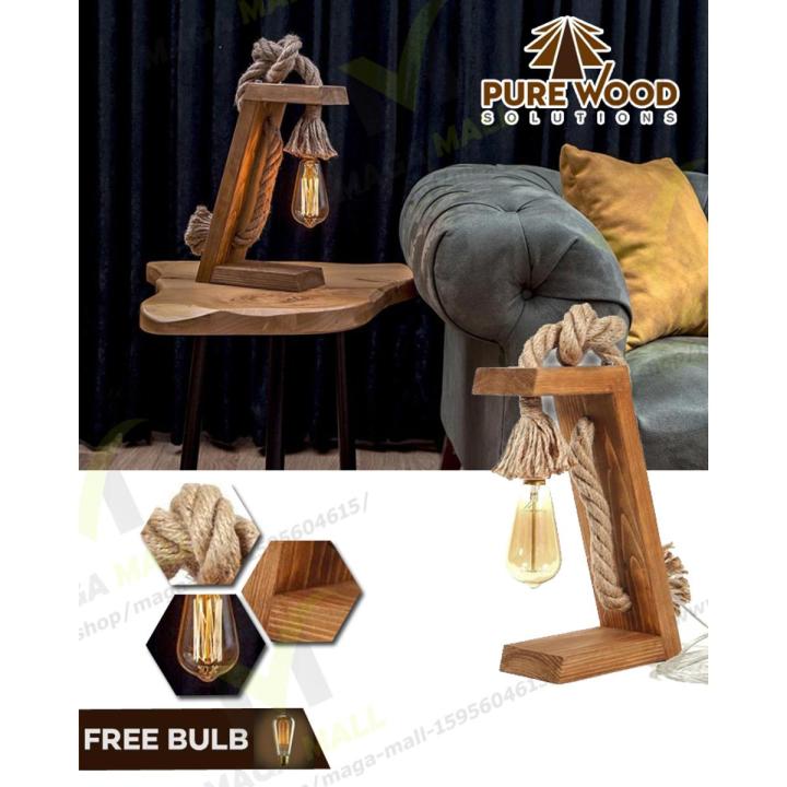 Antique And Stylish Rope Lamp, Bedside Table Lamp | Daraz.pk