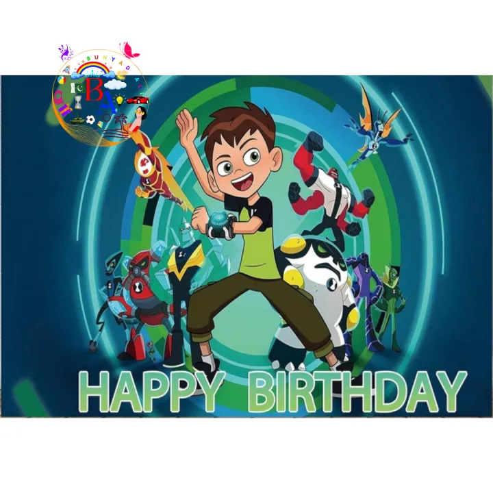 Ben 10 Fancy Backdrop Ben 10 Theme Fancy Panaflex Ben 10 Birthday Party ...