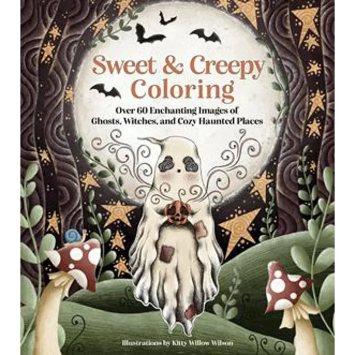 Sweet & Creepy Coloring: Over 60 Enchanting Images Of Ghosts, Witches ...