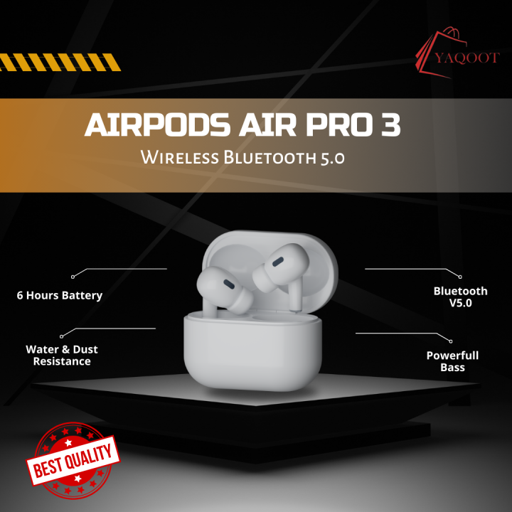 AirPods Air Pro 3 Premium quality Bluetooth V5.0 supported (compatible ...