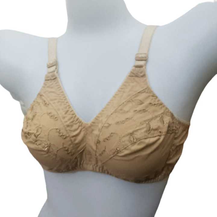 Skin Classic Cotton Bra For Women With Chicken Embroidery | Daraz.pk