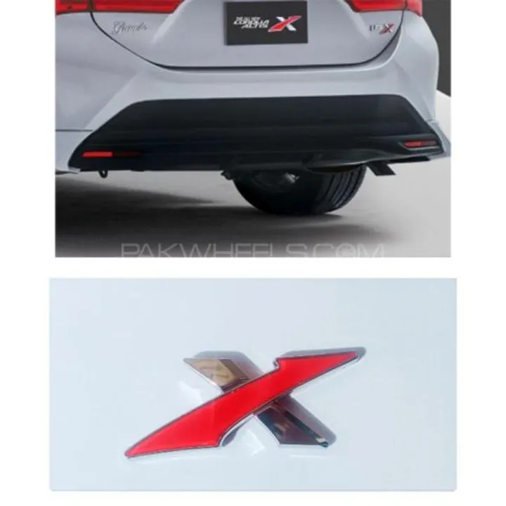 Toyota Corolla Altis X 2021 New Corolla XLi X Emblem Log | Daraz.pk