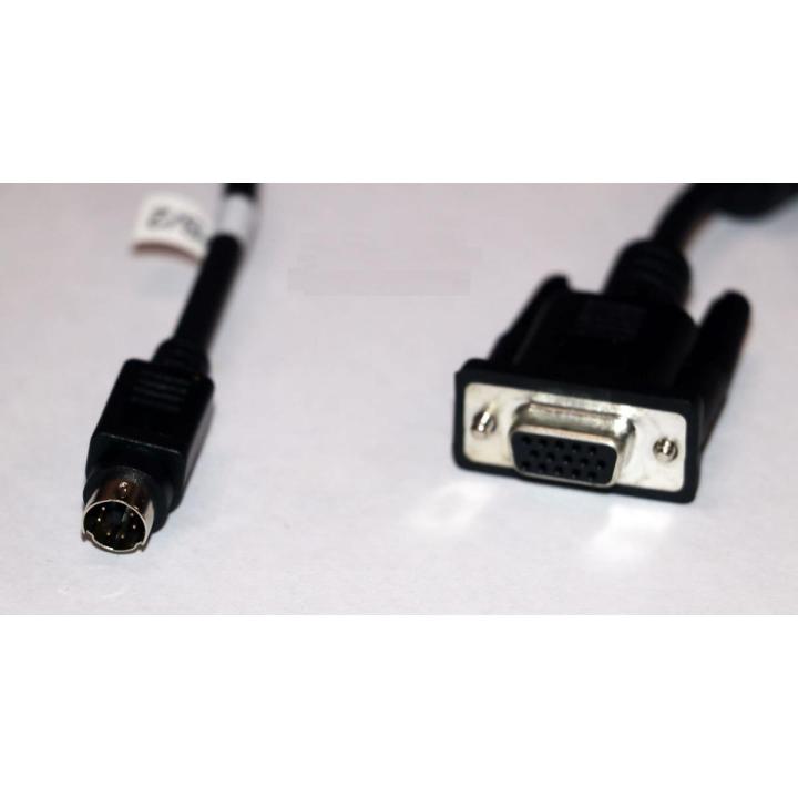 15 pin Female D Sub to 6 Pin Mini Din Plug / PS2 Retro Games Lead 2 ...