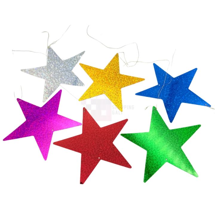 Multi Color Stars - 3.5 Inch Cutouts - Multicolor - Pack Of 10 | Daraz.pk