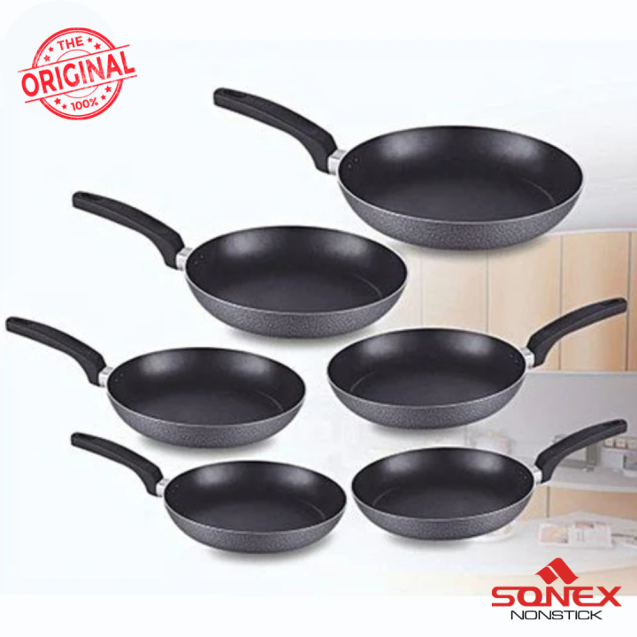Super Frying Pan, Sonex Non-Stick Super Frying Pan - Premium Quality, Black, Durable Non-Stick ...