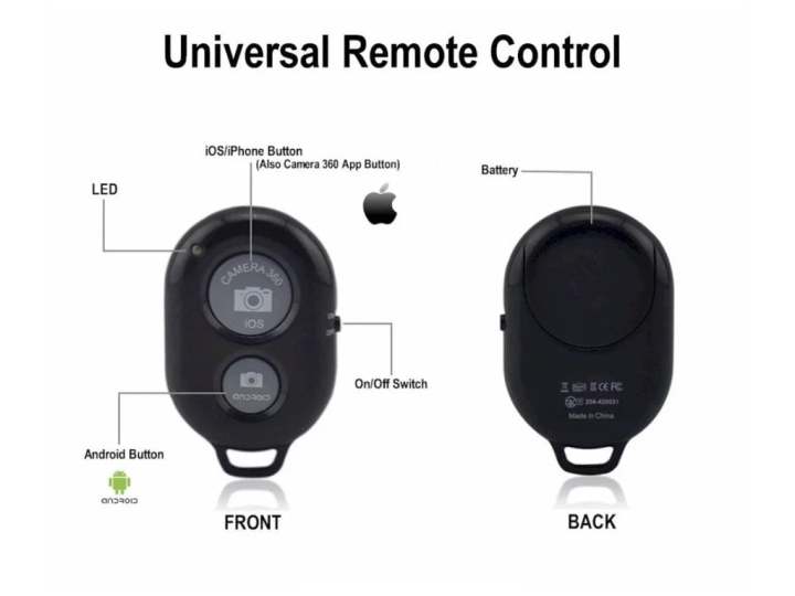 Bluetooth Remote Control, Camera Shutter with Wireless Bluetooth ...