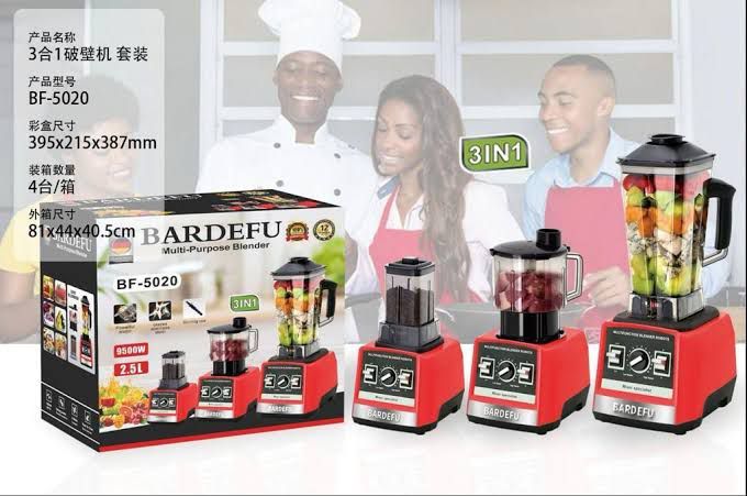 Bardefu Heavy Duty German Powerful Blender 3in1 9500w Power Full Motor ...