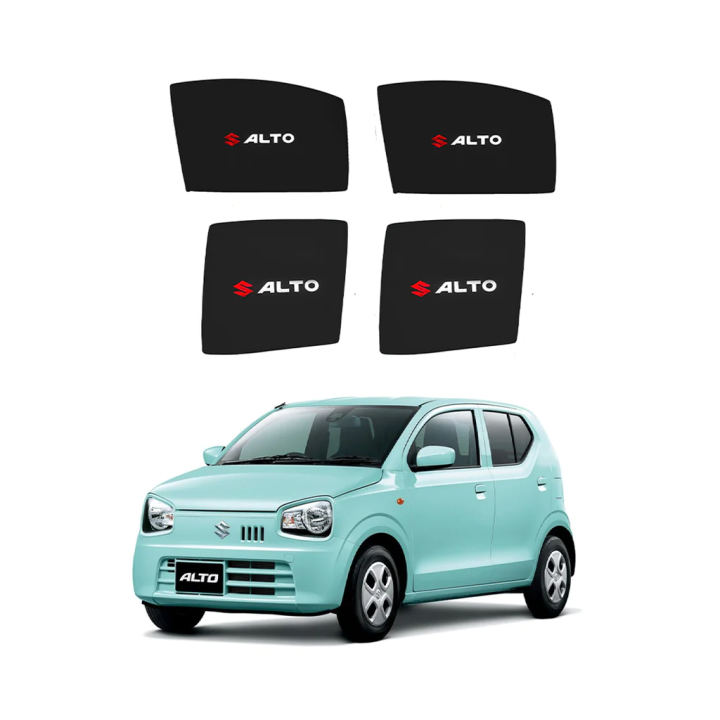 Suzuki Alto 2019-2024 New Flexible Side Sunshade Protection with Logo ...