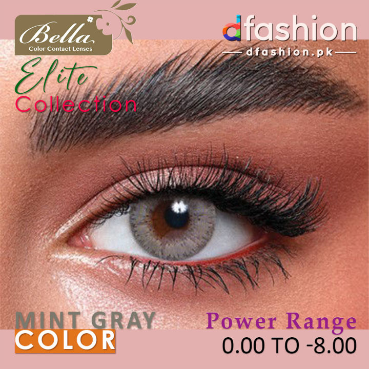 Bella Contact Lenses - Elite Collection - MINT GRAY - Available with ...