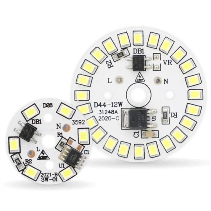 5pcs Spotlight Round LED Chip Lighting Lamp 3W 5W 7W 9W 12W AC 220V IC ...