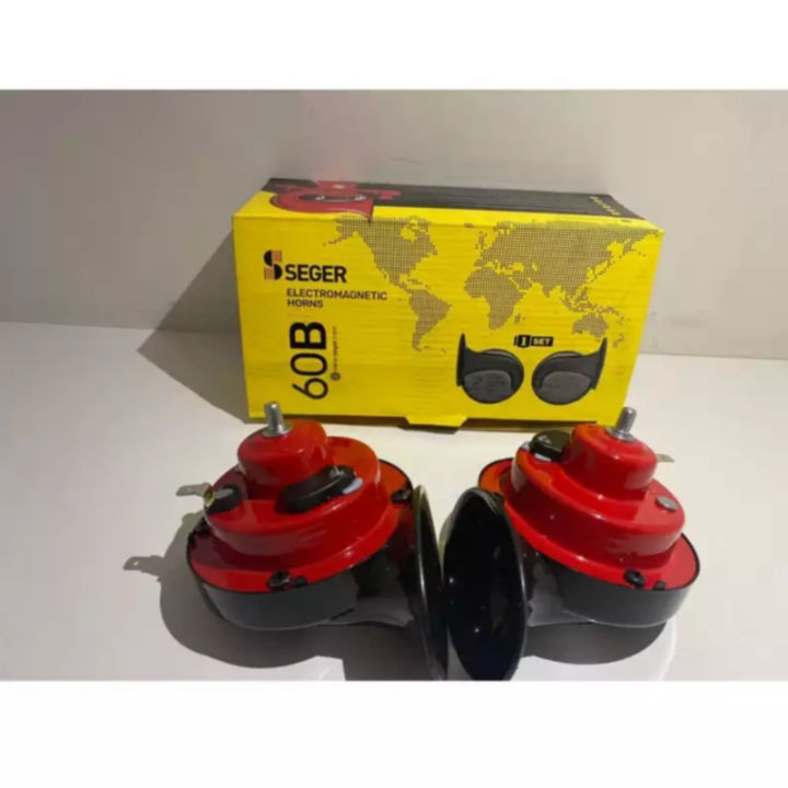 SEGER Horn For Car / bike Original Snail Horn (2 Pc) High Quality 12V ...