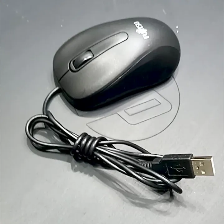 IMPORTED Branded Black Wired Optical USB Mouse 1000DPI Laptop PC Office ...