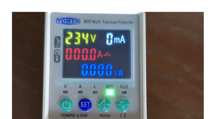 Tomzen Tuya Wifi Multifunctional Voltage and Ampare Protector~ Earth ...