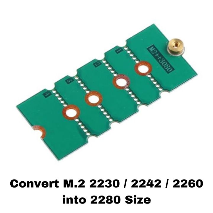 convert M.2 Sata or M2 NGFF - M2 NVMe SSD 2230 2242 2260 to 2280 Length ...