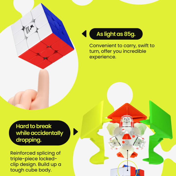 GAN Swift Block355S patch third-order visual Magnetic pod Rubik's Cube ...