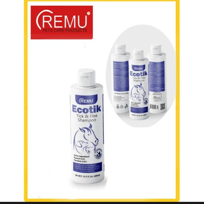 REMU - ECOTIK MEDICATED DOG & CAT SHAMPOO - 120ml | Daraz.pk