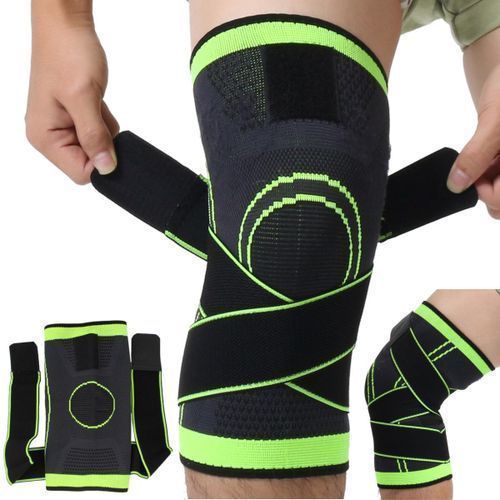 Adjustable Pressurized Fitness Running Cycling Bandage Knee Support ...