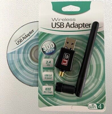 Wireless USB Wifi dongle/Adapter 802.11b/g/n 300 Mbps USB2.0 Hi-speed Network Card For Desktop ...