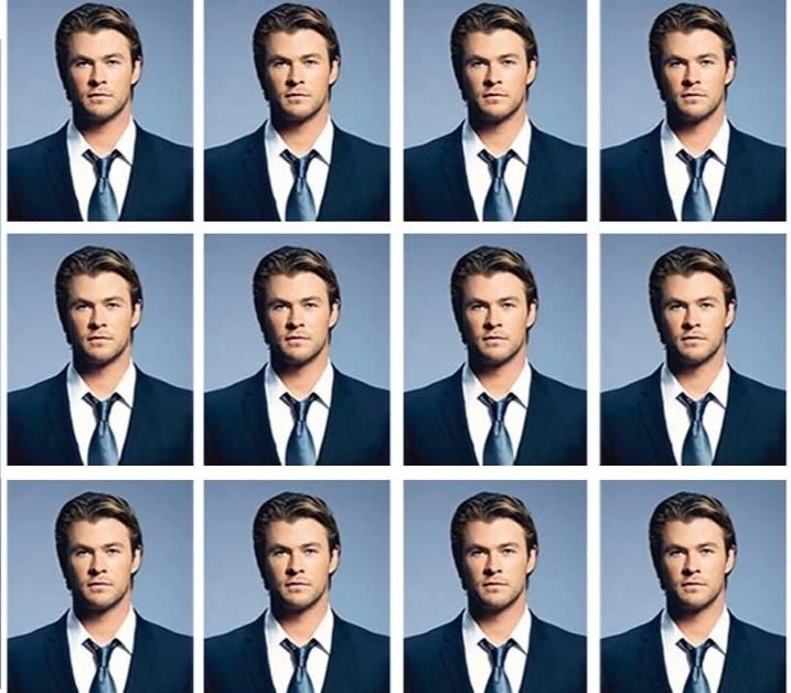 Passport Size Photo (40 Photos HD Print Customized Background for ...