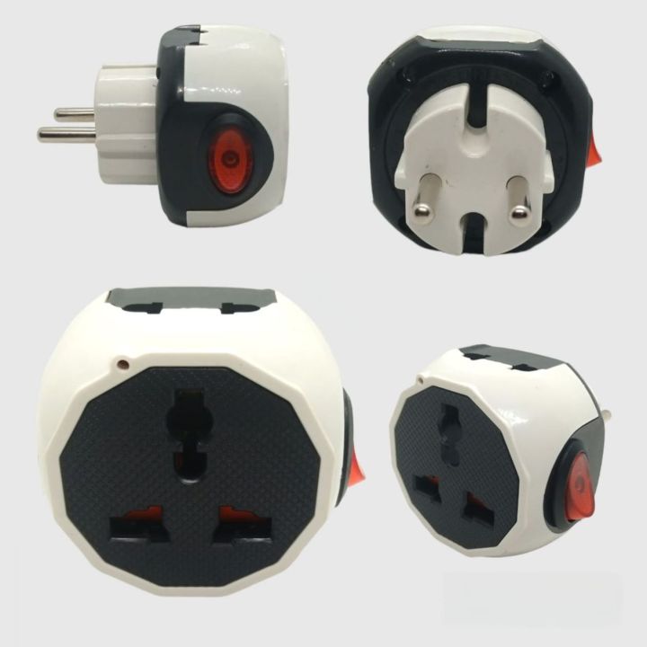 3 In 1 Universal Switch Wall Socket Shoe for Multipurpose Power Adapter ...