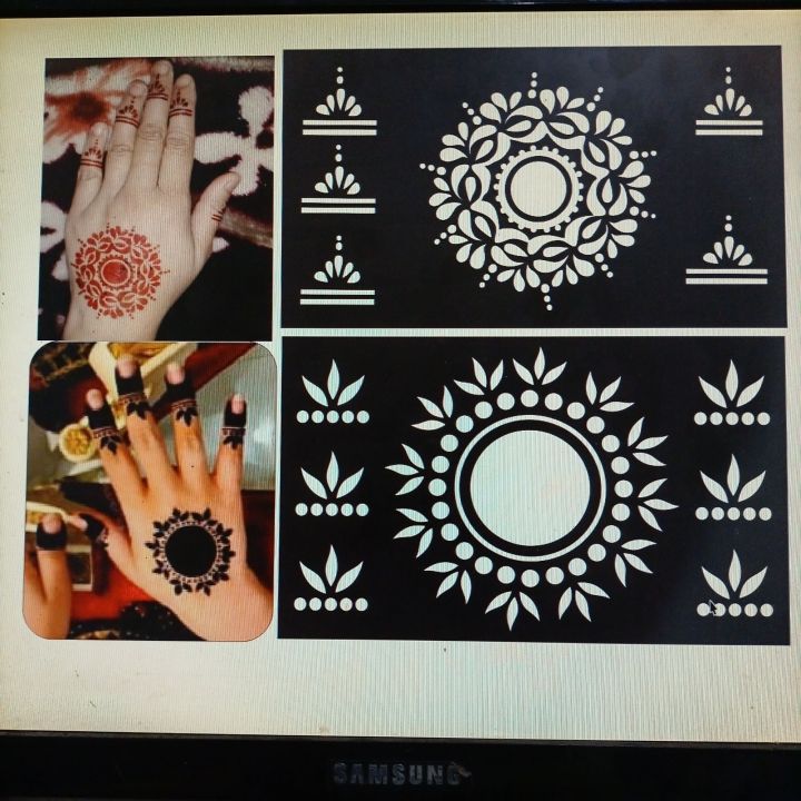 Mehndi Stickers, Mehndi Stencils, Mehandi sticker, mehndi Stickers ...