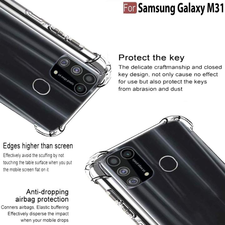 Samsung Galaxy M31 OR M21s OR M41 transparent soft silicon back cover ...