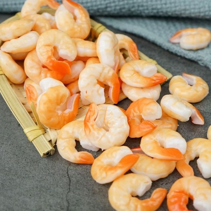 Photo Props PVC Simulation Shrimp Tail Simple Realistic Shrimp Model ...
