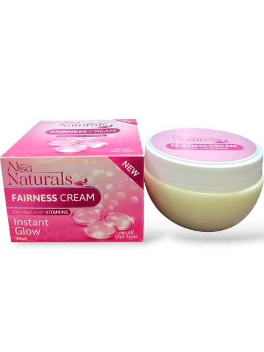 Nisa Naturals Fairness Cream | Instant Glow 200GM | Deep Moisturizer ...