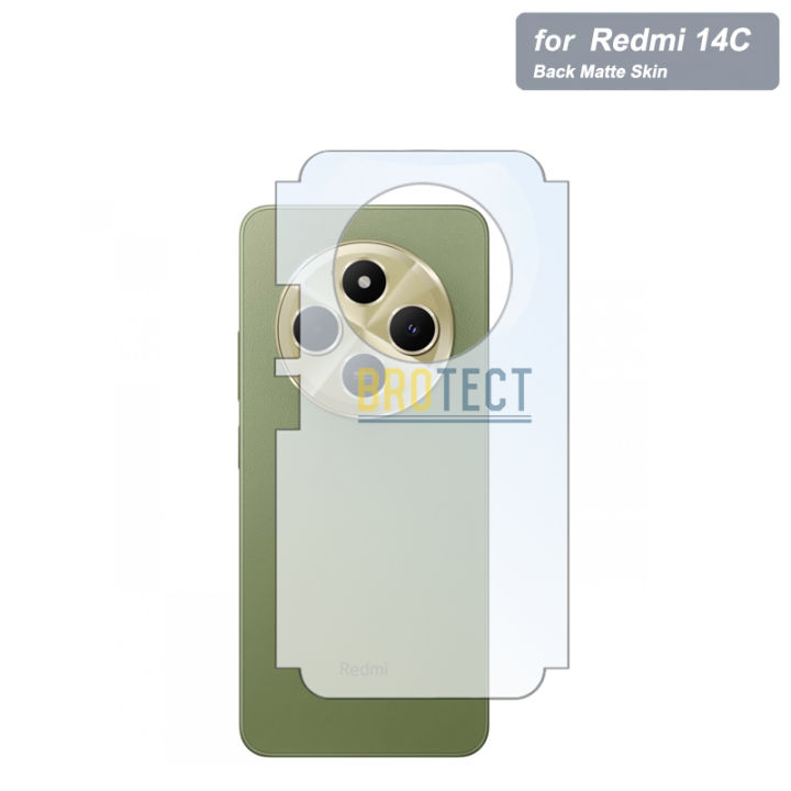 Xiaomi Redmi 14C Back Protector Matte Skin Vinyl Film Sheet Sticker ...