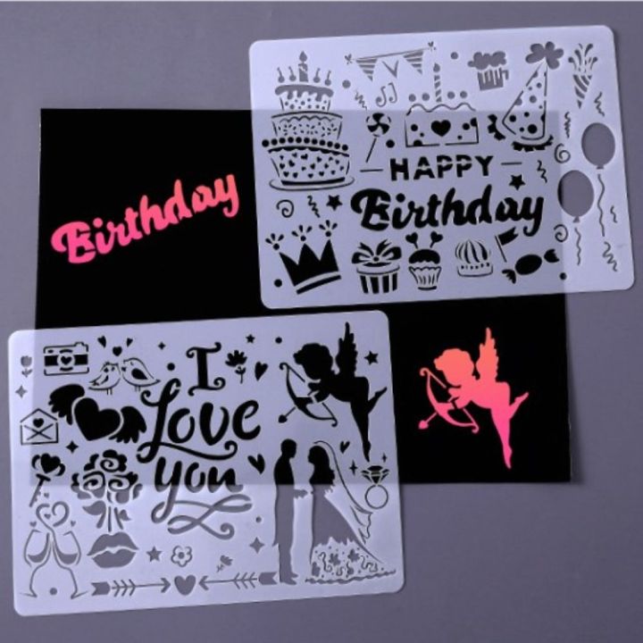 Creative Copying Stencils Hollowed Drawing Templates DIY Craft ...