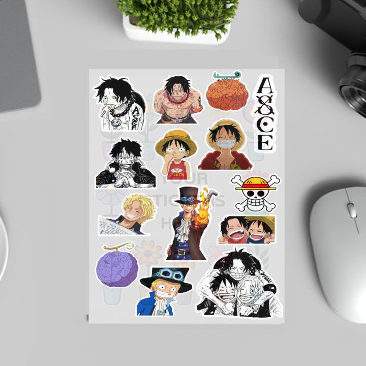 One Piece Sticker Sheet For Anime Fans Uncut at CustomizeGiftsPK | Daraz.pk